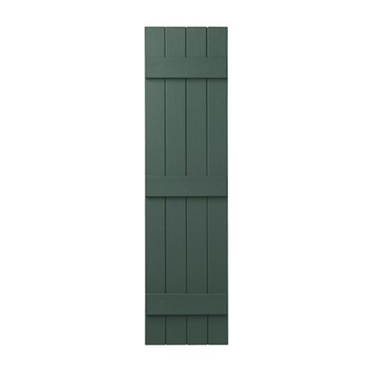 15" x 63" Board & Batten Standard 4-Board Shutters - Closed Style