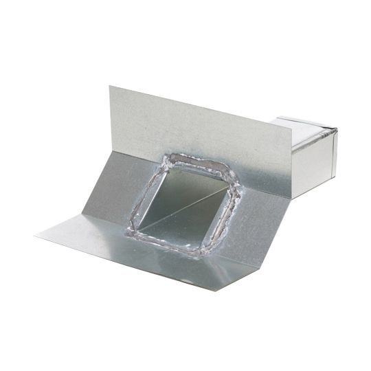 5" x 7" Standard Galvanized Scupper with Cant