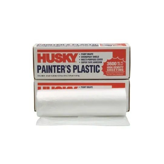Poly America 03509H High Density Painters Poly Film .31 Mil - 9' x 400'