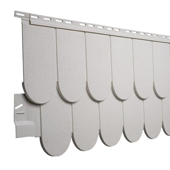 Heritage Cedar Round Cut Vinyl Siding