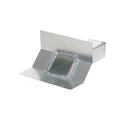 5" x 7" Standard Galvanized Scupper with Cant