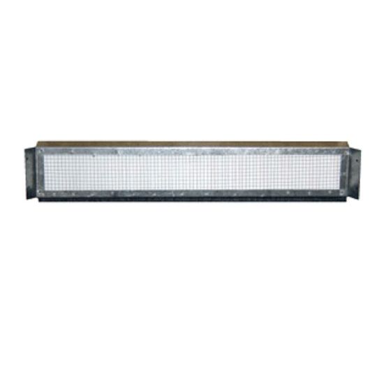 3-1/2" x 14" Galvanized Eave Rafter Vent 4-Mesh