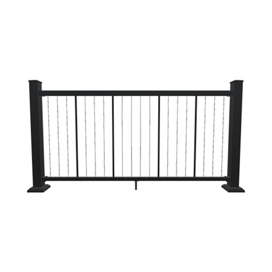 32-1/2" x 8' AL13 HOME™ V-Series Vertical Cable Adjustable Stair Infill